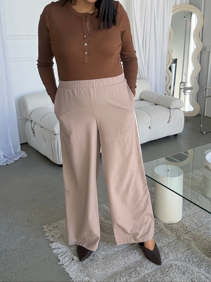 Industrie Pinestripe Pant Mocha